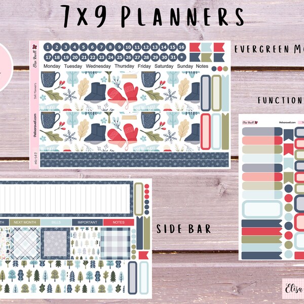 January Themed Stickers - Etsy