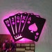 Poker Wall Art, Poker Neon Sign, Poker Room Decor, Casino Sign Led ...