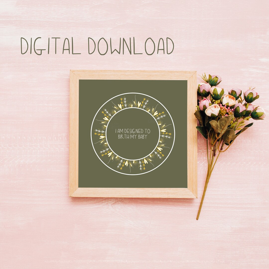 Mandala Birth Affirmation Cards - Etsy