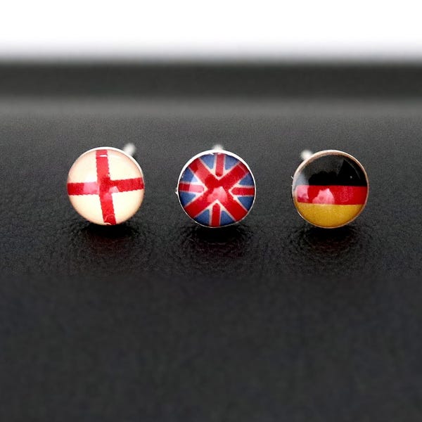 English Flag Earring - Etsy