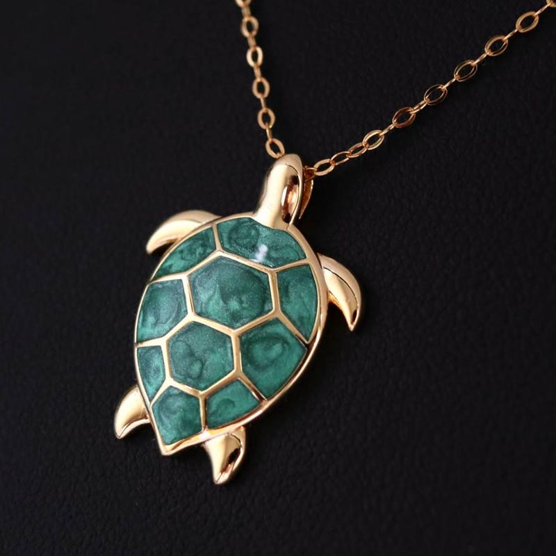 Sea Turtle Necklace - Etsy