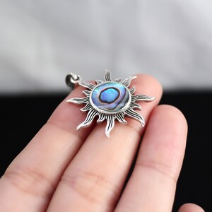 925 Sterling Silver Sun Necklace – Shimmering Sunshine Pendant With ...