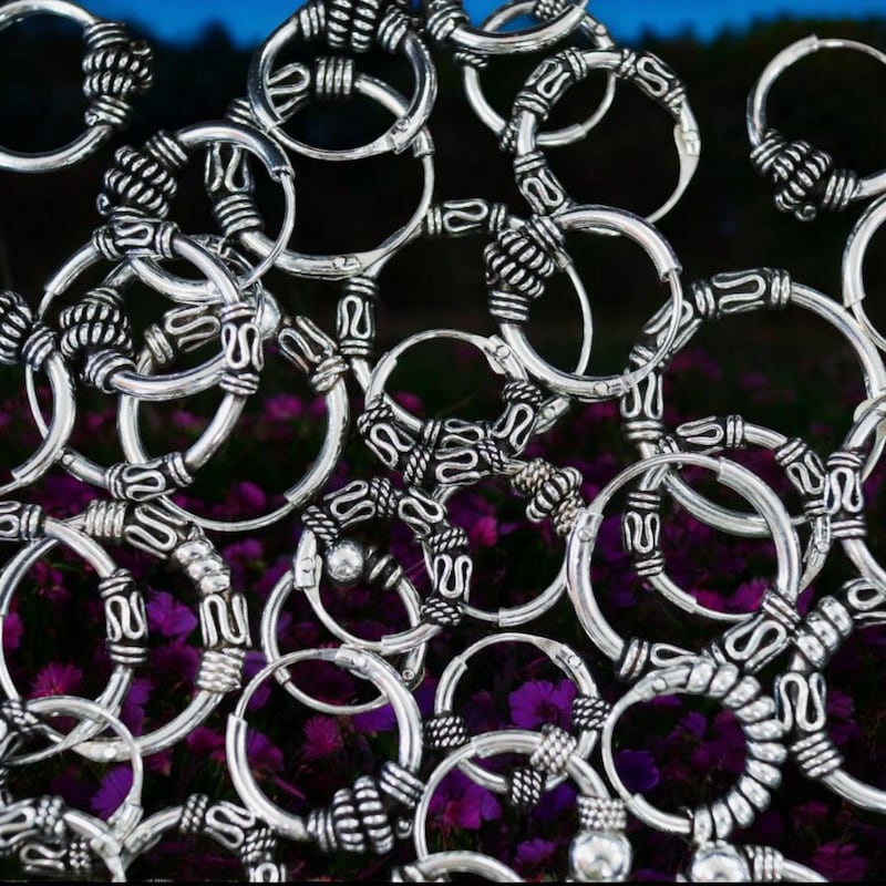 925 Silver Bali Earring - Etsy