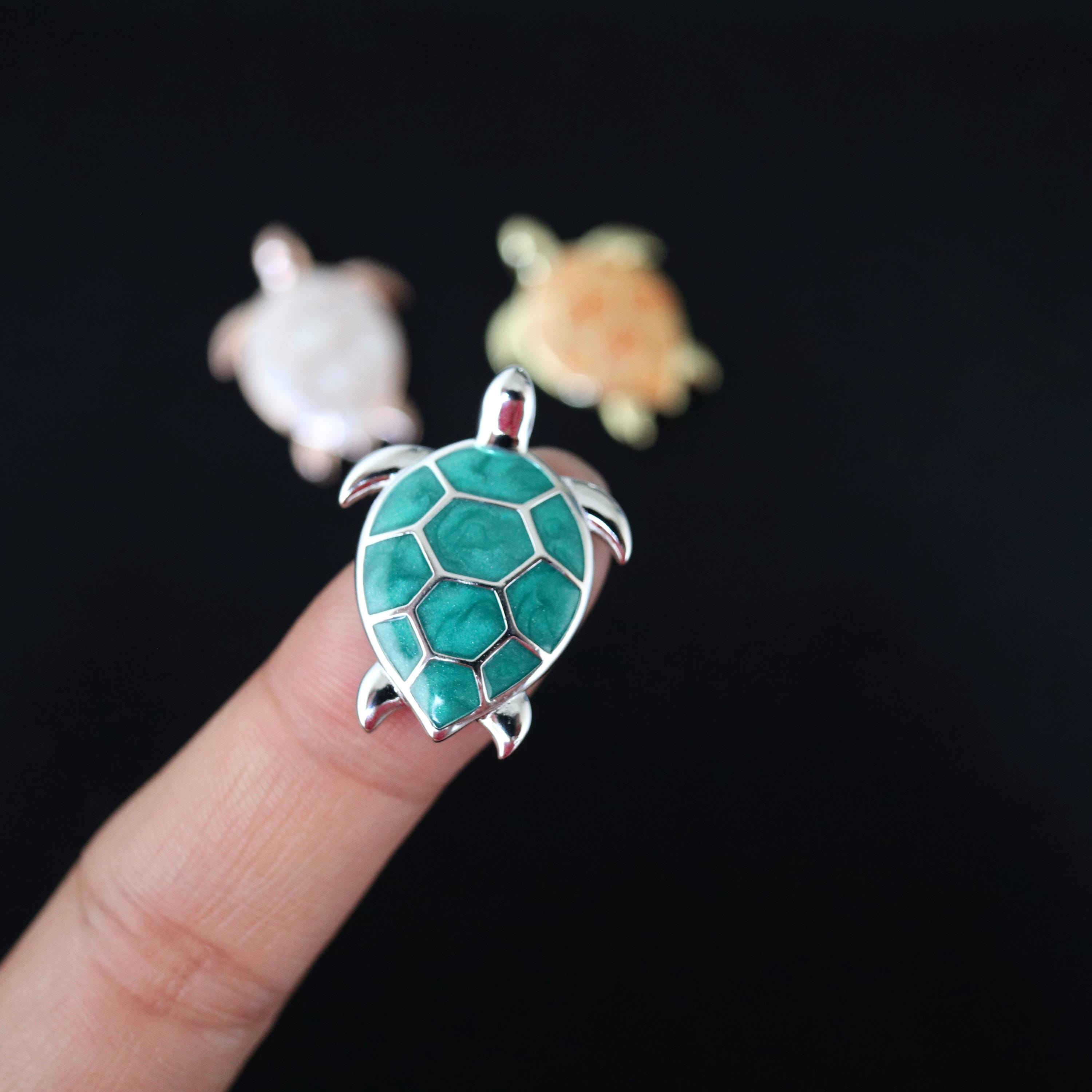 925 Sterling Silver Turtle Pendant, Turtle Necklace, Sea Turtle Charm ...