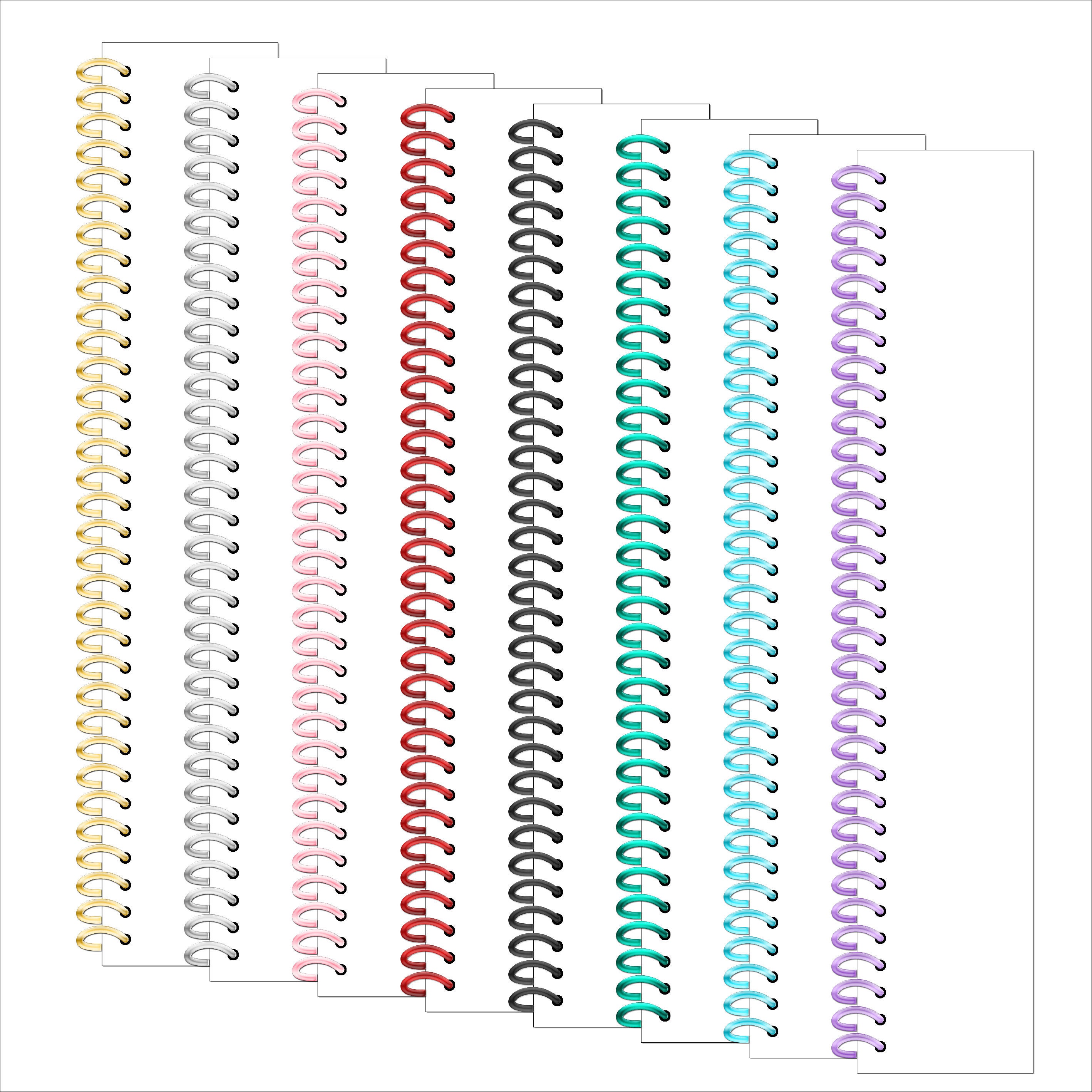 Digital Planner Binder Rings, Goodnote Stickers, Pre-cropped Sticker - Etsy