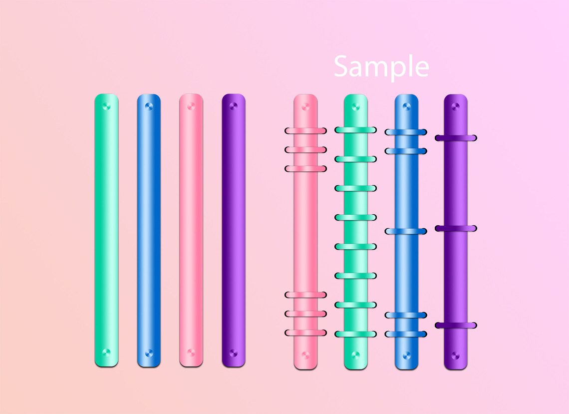 Digital Planner Binder Rings, iPad Planner Ring Stickers, Pre-cropped ...