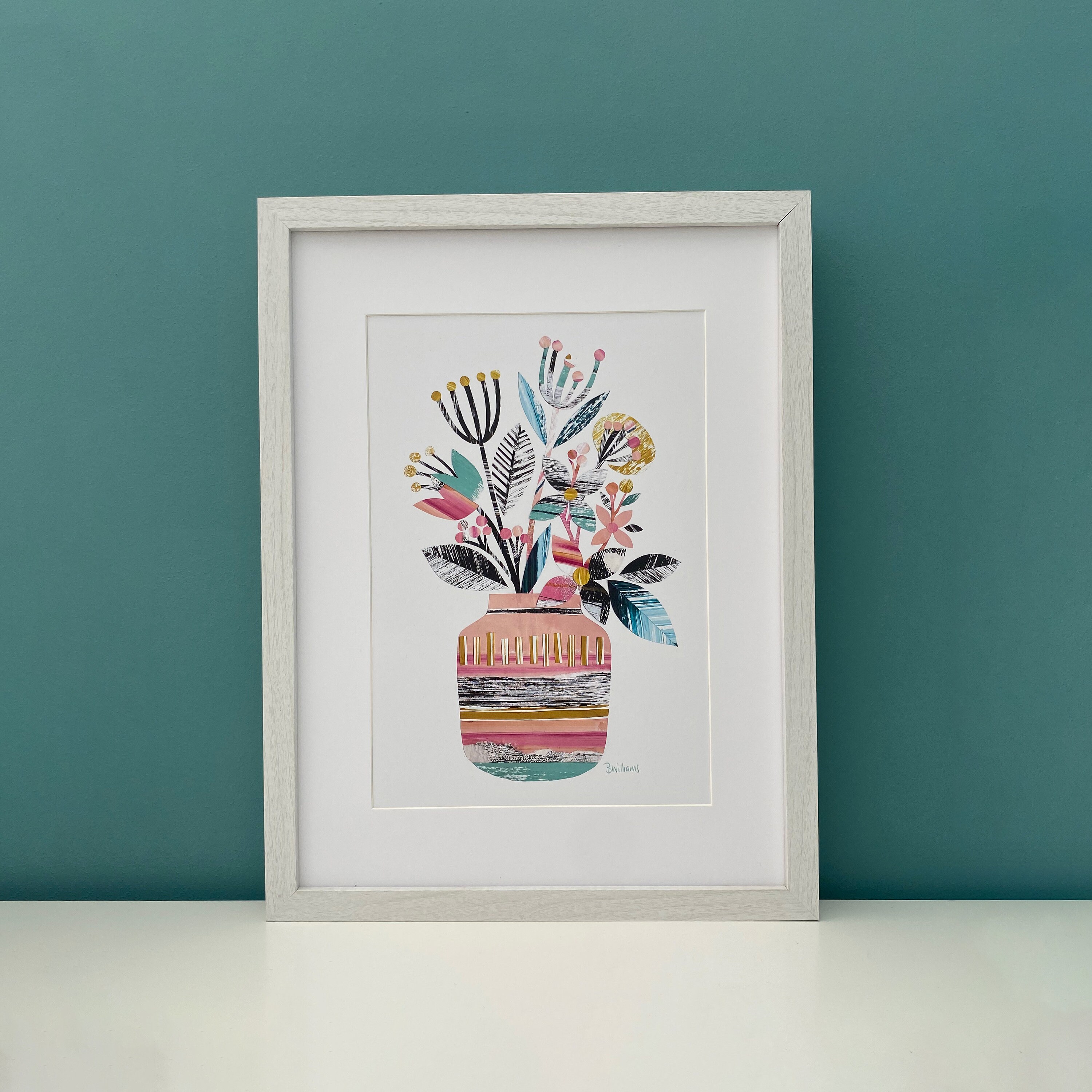 Print / Floral Print / Colourful Floral Vase Print From an - Etsy UK