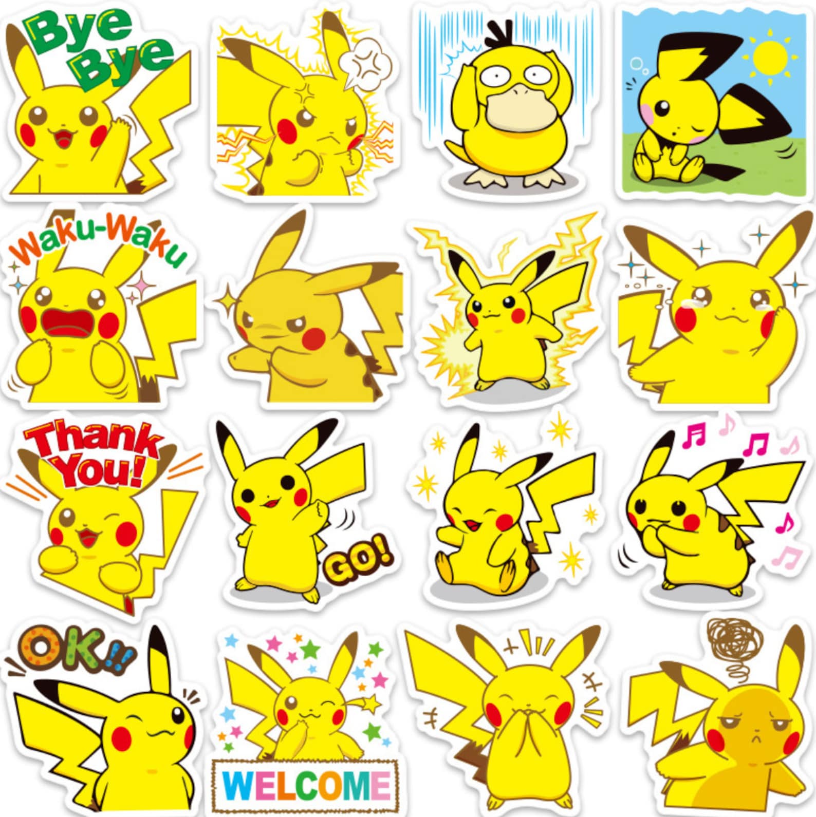 Pokemon Stickers Random Assortment Pokemon Sticker Pack - Etsy