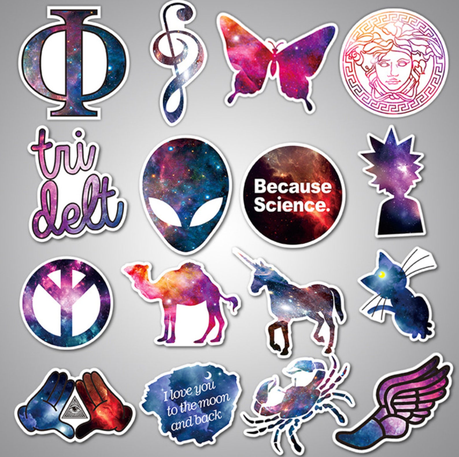 Random Galaxy Stickers Night Sky Stickers Sticker Pack - Etsy