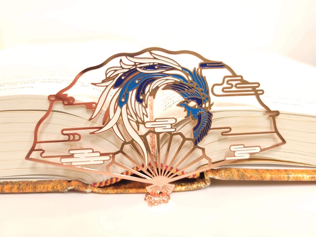 Fan Metal Bookmark With Metal Tassel | Chinese Style Fan Bookmarks ...