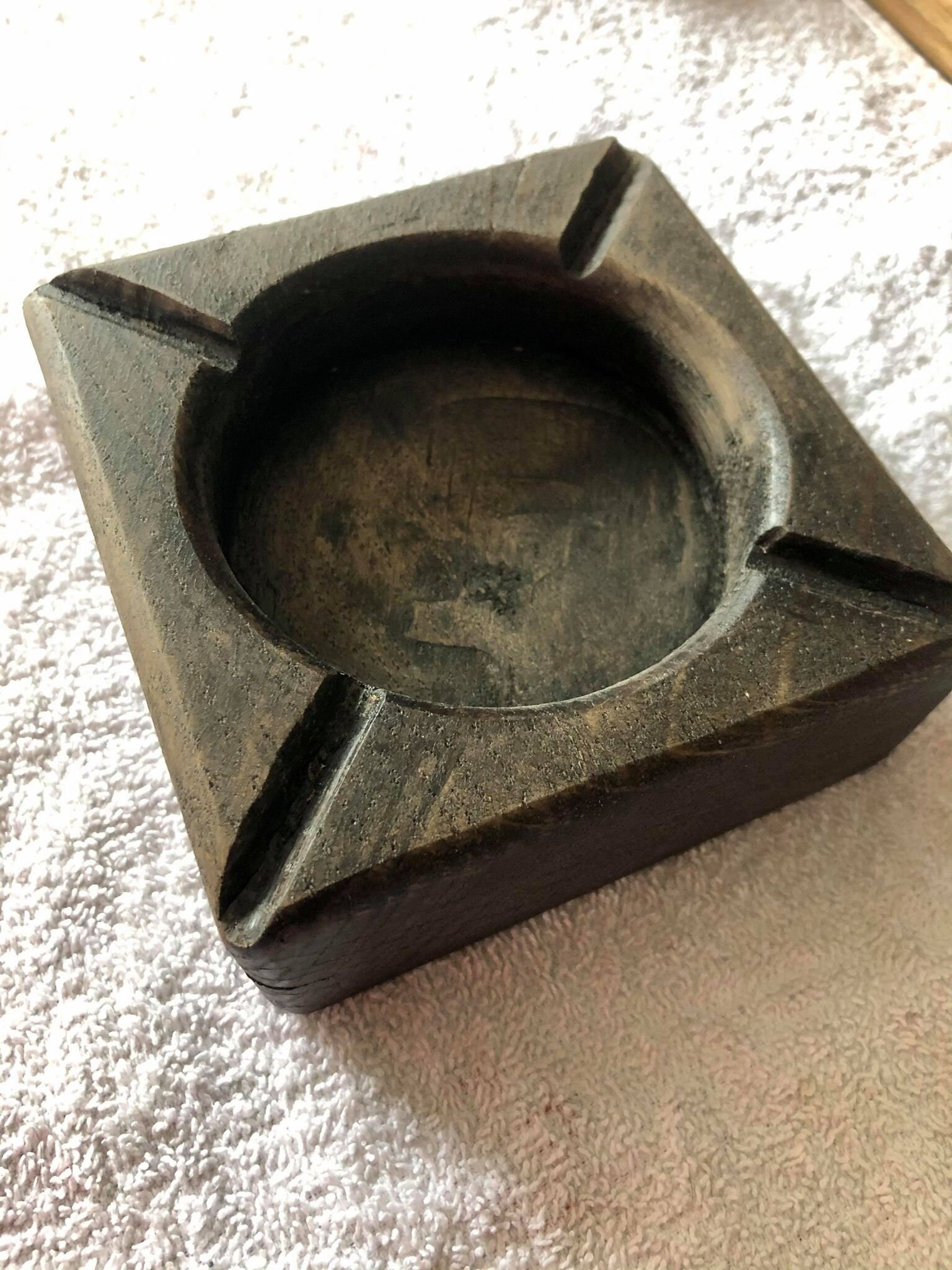 Solid Oak Ashtray - Etsy