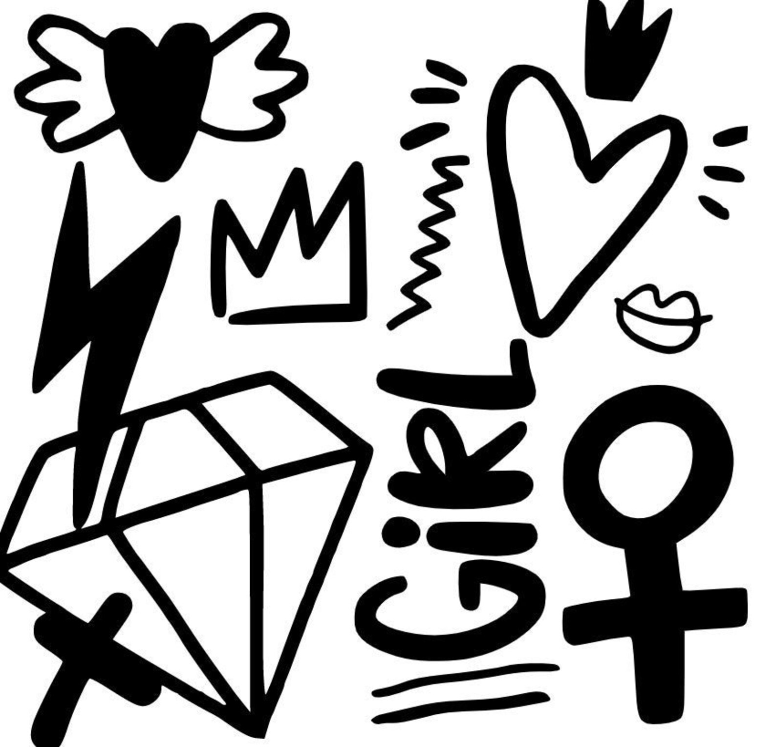 Girly Collage SVG File | Etsy