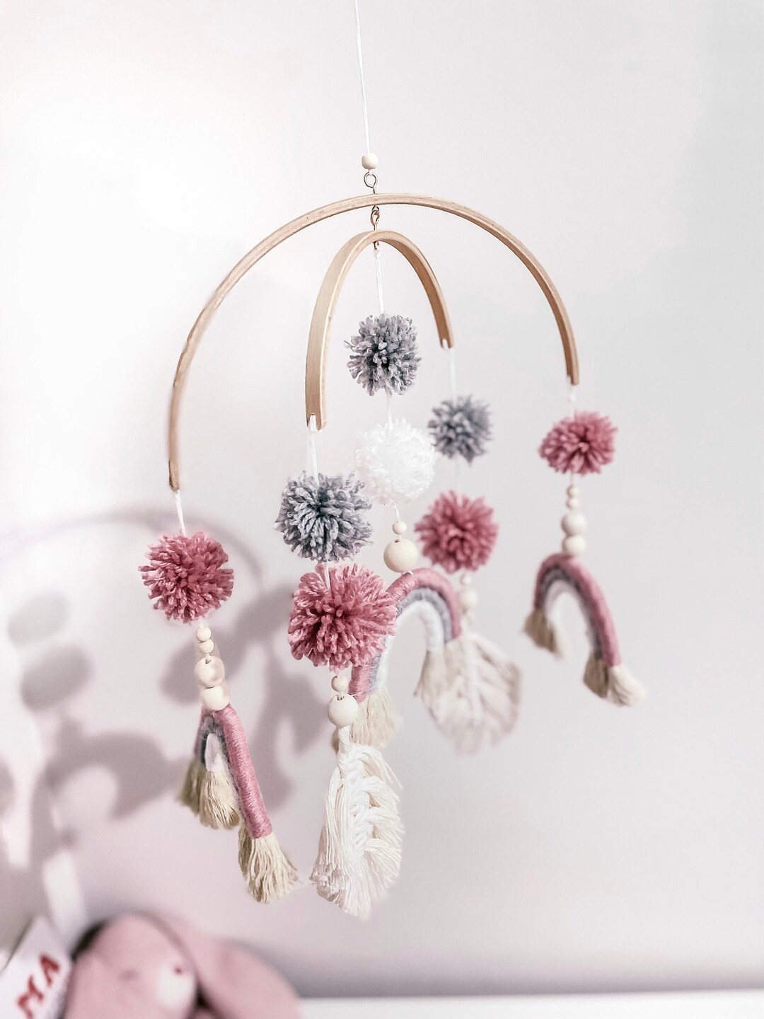 Macrame Baby Cot Mobile/ Handmade Mobile/ Cot Mobile/ Nursery - Etsy UK