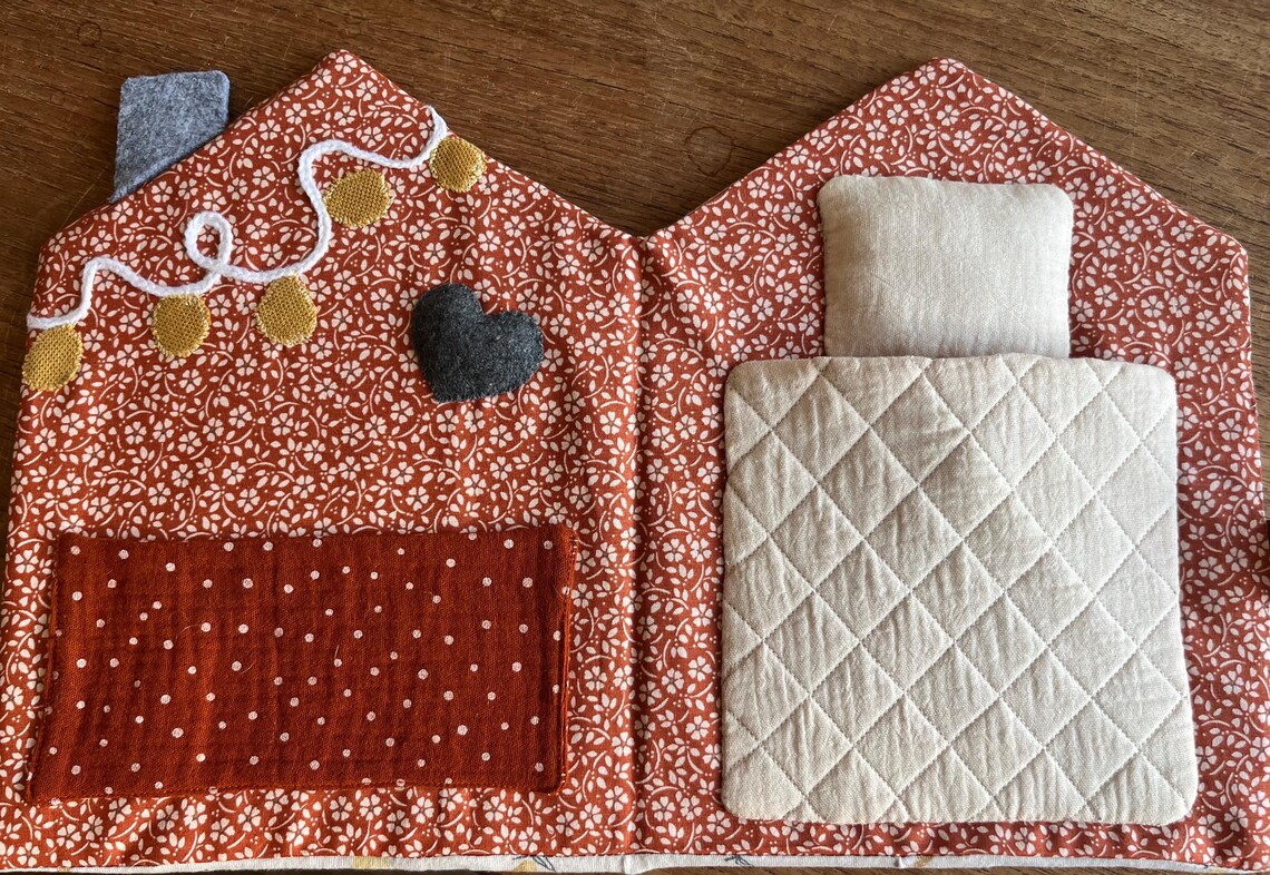 Folding House for Tiny Doll Pdf Pattern - Etsy
