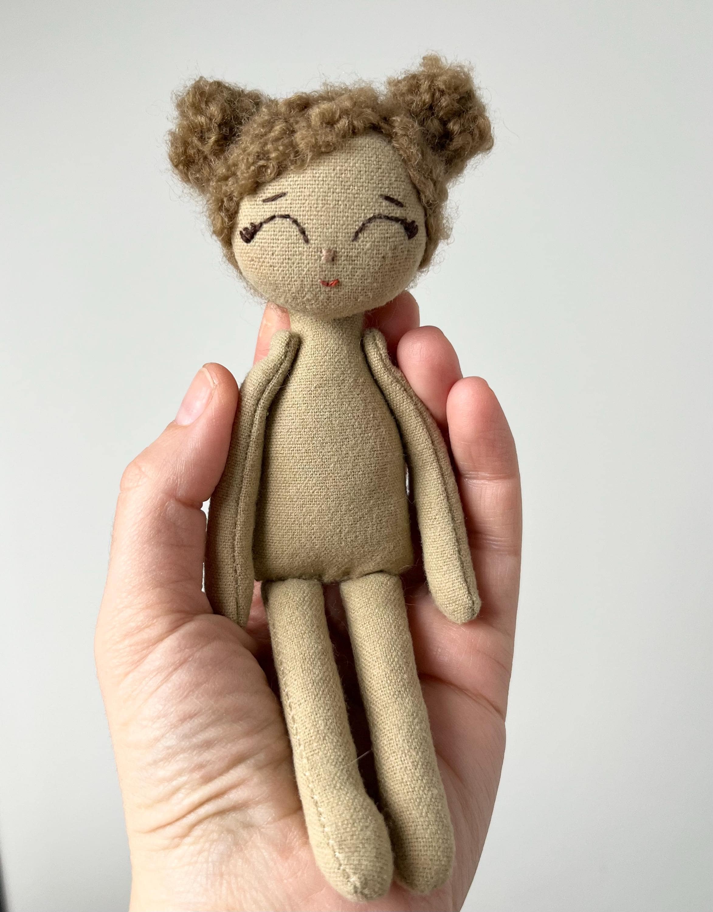 Tiny Soft Doll Pdf Pattern - Etsy