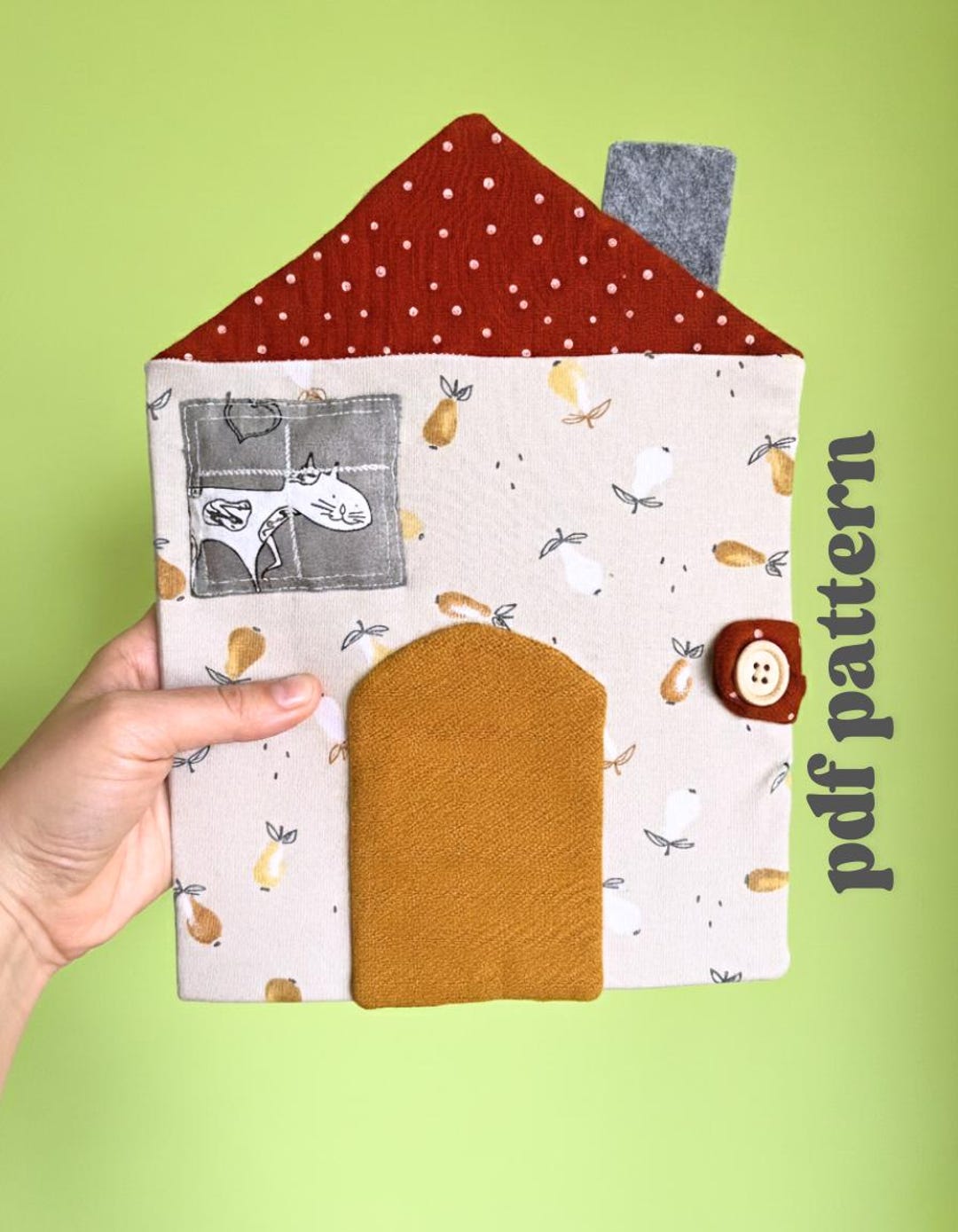 Folding House for Tiny Doll Pdf Pattern - Etsy