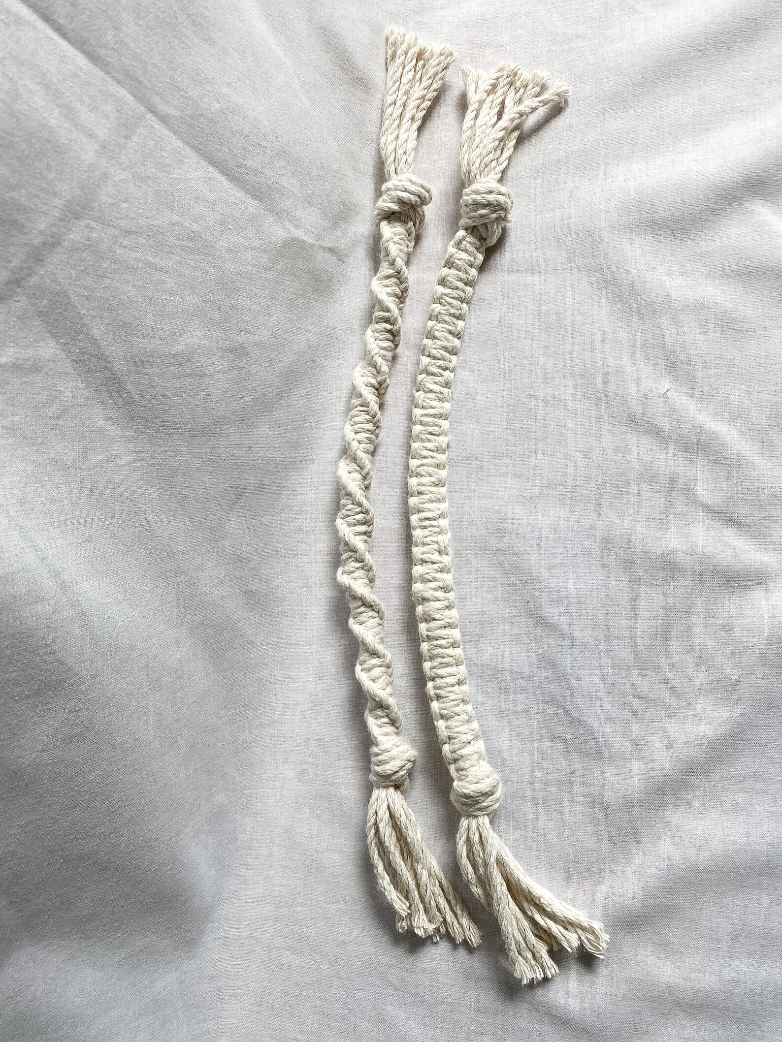 Handmade Macrame Dog Tug Toy Macrame Spiral or Square Knot | Etsy