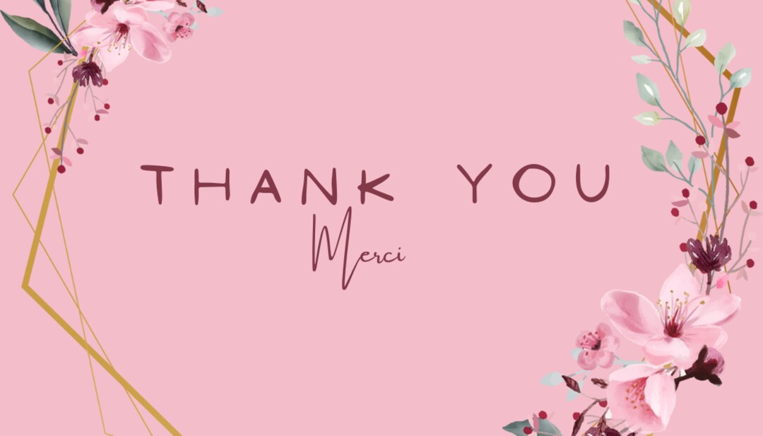 Thank You Card for Any Occasion - Etsy