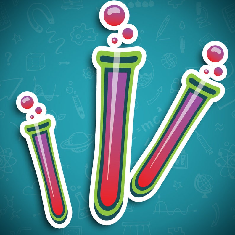 Test Tube Sticker - Etsy