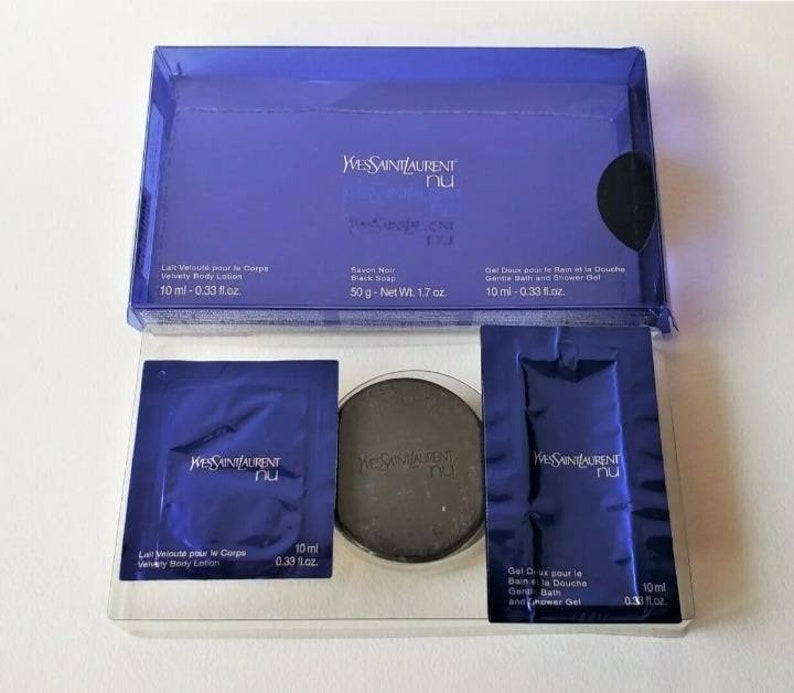 YSL Yves Saint Laurent Black Soap (50 G), Body Lotion & Shower Gel Set ...