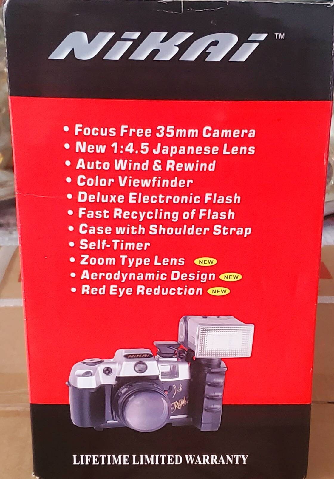 Nikai NK 2121 35mm Camera With Telescopic Flash Self-timer Great Camera ...