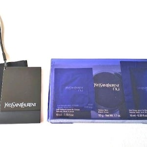 YSL Yves Saint Laurent Black Soap (50 G), Body Lotion & Shower Gel Set ...