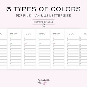 Minimalist to Do List Template, to Do List Printable Modern Minimalism ...