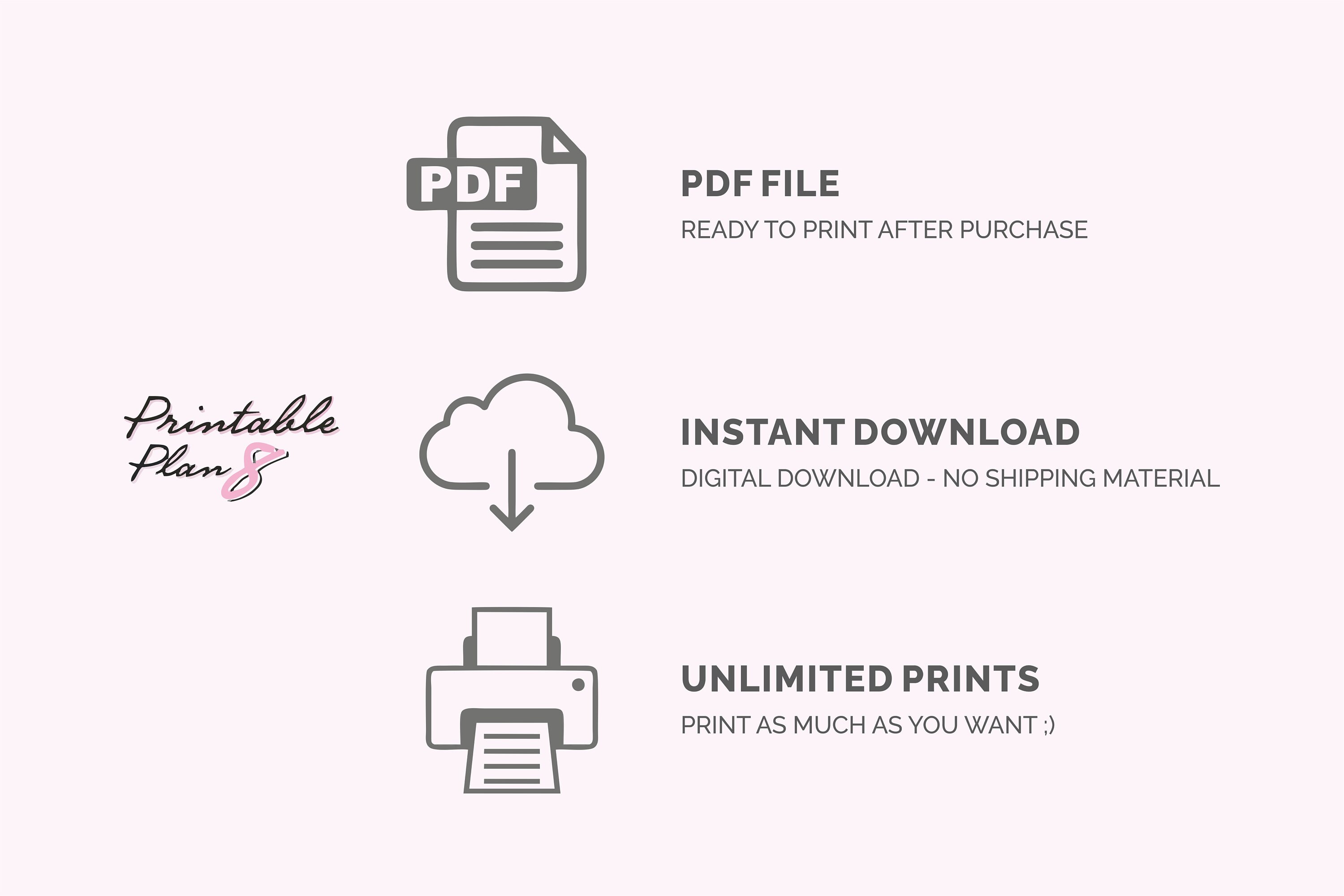 Printable Wide Lined Paper Set of 6, Ruled Paper, Digital Lined Paper ...