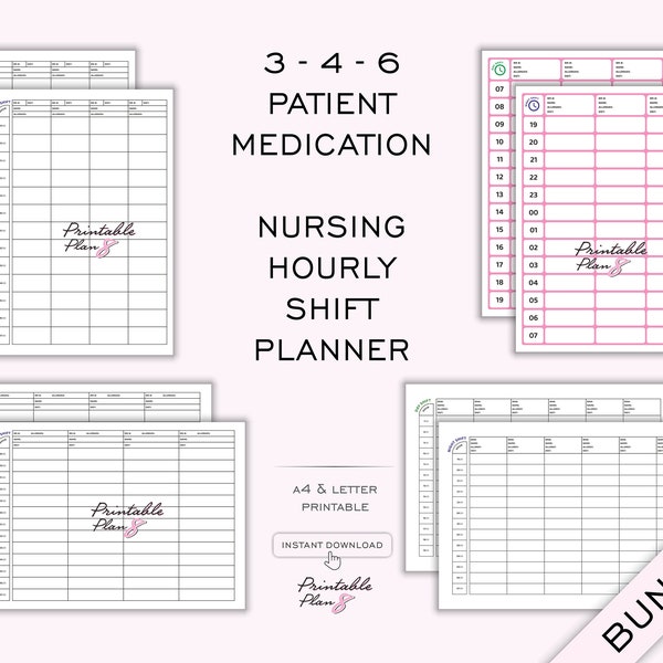 Nurse Report Sheet Med Surg With Hourly Rounding - Etsy New Zealand