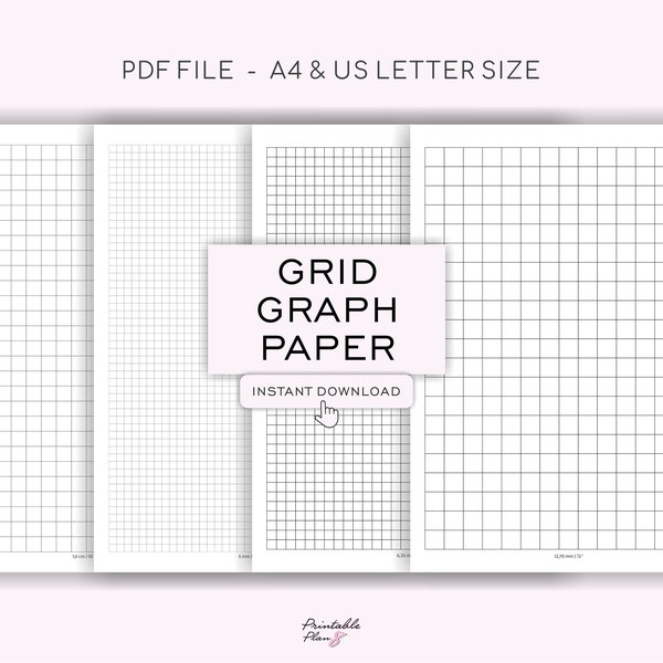 1 4 Inch Grid Sheets - Etsy