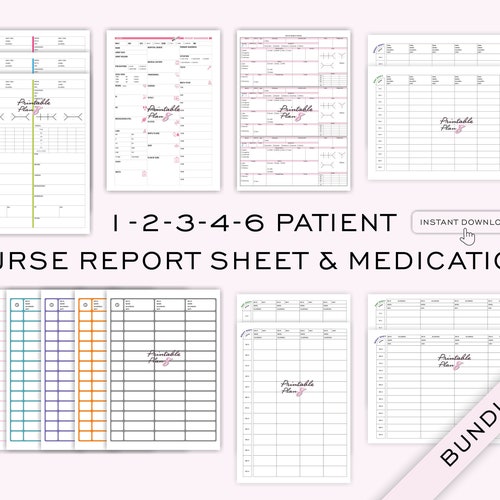 Multi-patient Report Sheet - Etsy