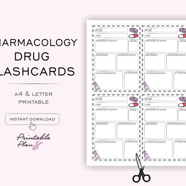 Nursing Drug Cards - Etsy