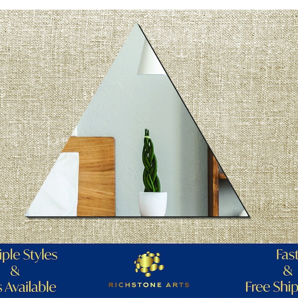 Triangle Mirror - Etsy