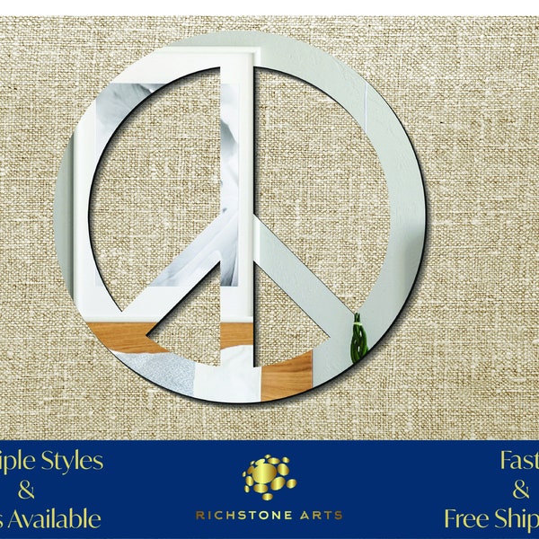 Peace Sign Mirror - Etsy