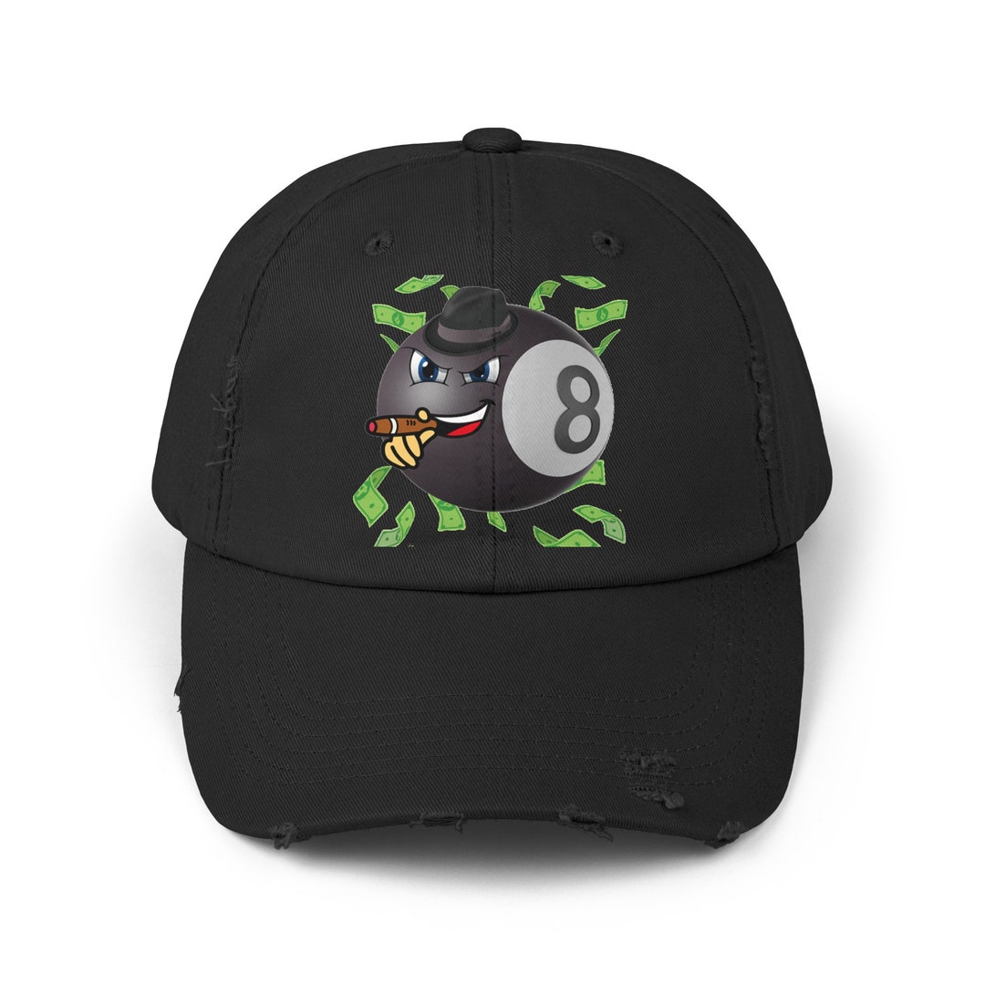 8-ball Mafia Boss Unisex Distressed Cap - Etsy
