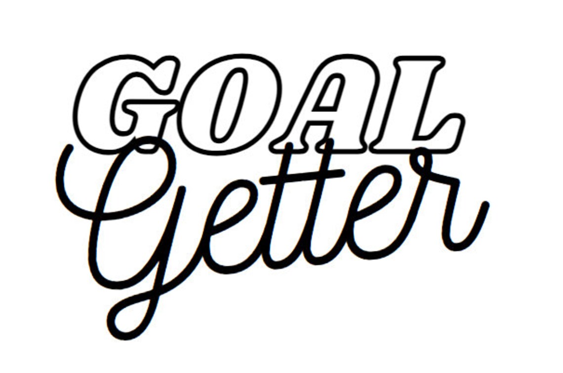 The Goal Getter Vector Kit SVG PNG included Instant | Etsy