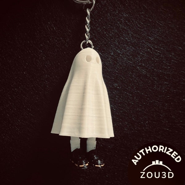 3d Printed Ghost Keychain - Etsy
