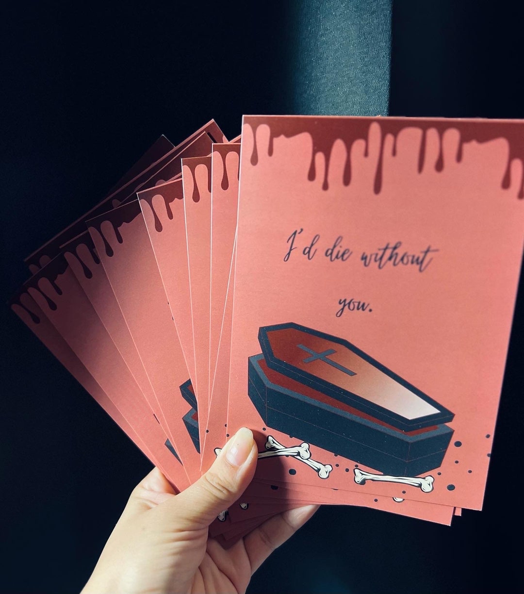 Coffin Death Valentines Day Cards - Etsy