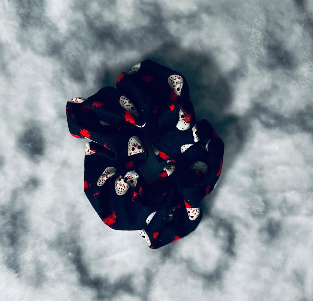 Horror Scrunchie Spooky Hair Tie Horror Movie Scrunchie Cotton ...