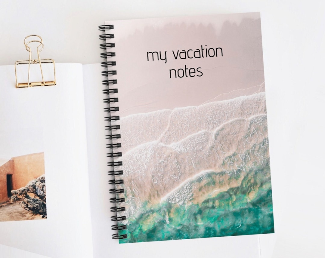 Vacation Journal Ocean Waves Notebook Custom Beach Travel Journal ...