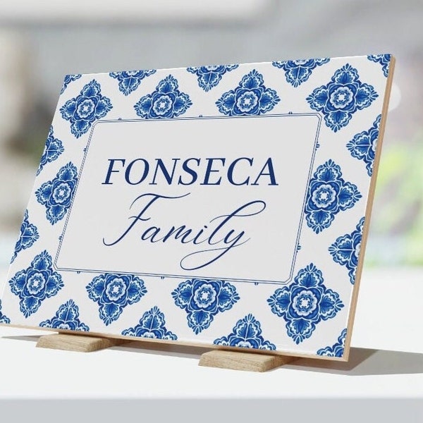 Family Name Tile - Etsy