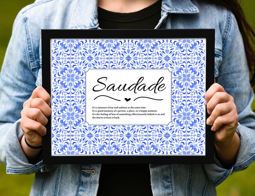 Saudade, Portugal Wall Art, Portuguese Tile Poster, Physical Print ...