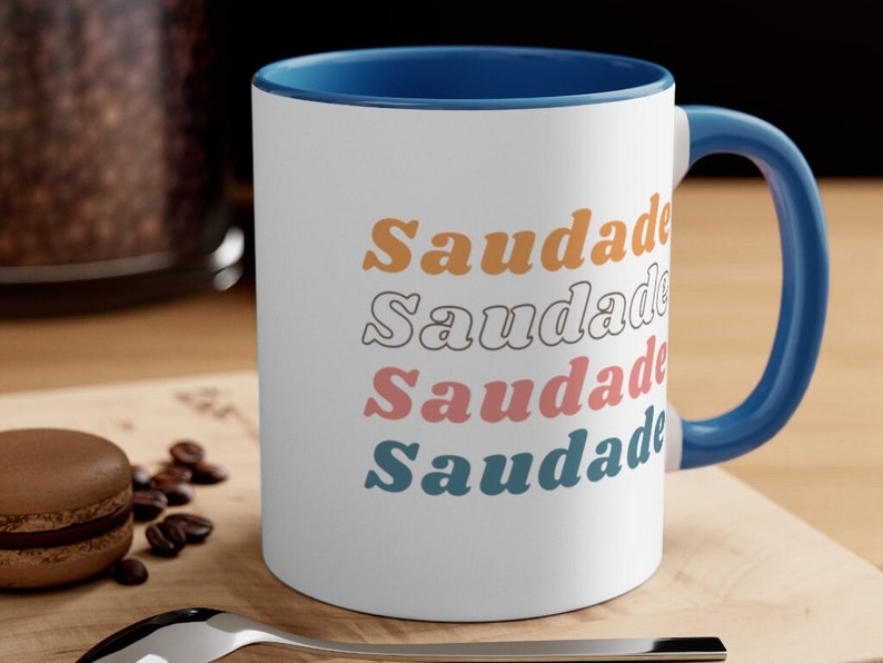 Portugal Saudade Mug, Colorful Retro Coffee Cup, Portuguese Vovo ...