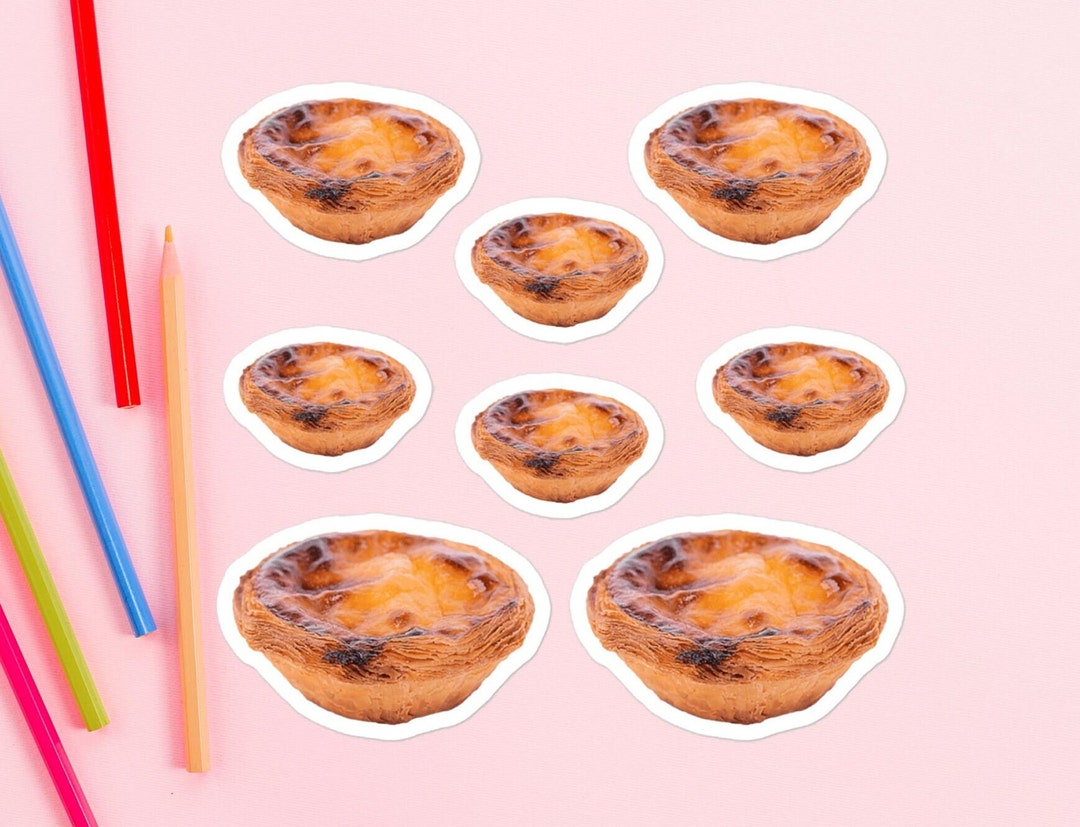 Pastel De Nata Stickers Portuguese Egg Custard Tart Photo Portugal ...