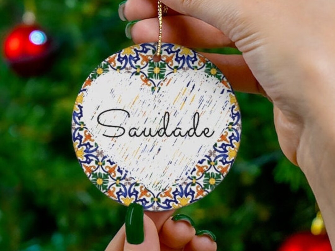 Portugal Saudade Ornament, Portuguese Tile, Christmas Tree Decor ...