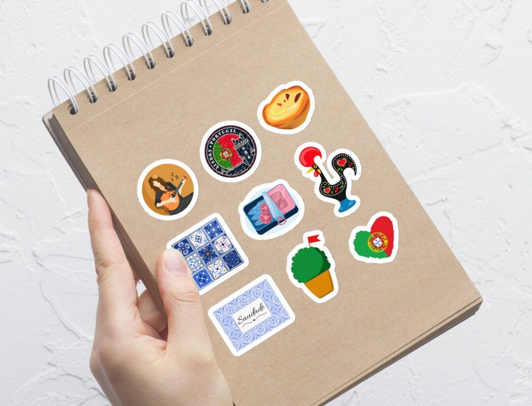 Portuguese Stickers Portugal Tiles Portugal Flag Pastel Nata Saudade ...