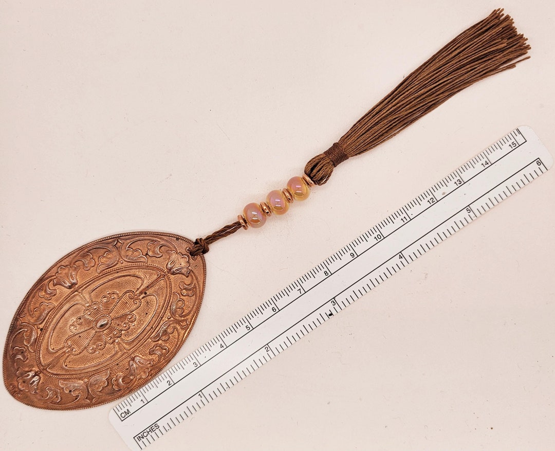 Oval Vintage Antique Copper Finish Medallion Bookmark, 3 Inches Long ...
