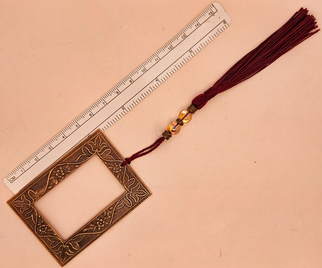 Picture Frame Bookmark, 2 & 5/8 Inches Long, Antique Bronze, Raised ...