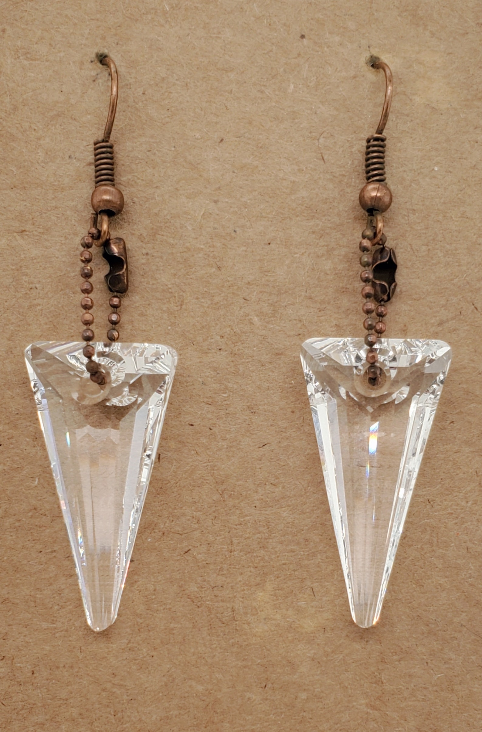 Clear Crystal Spike Earrings Large Swarovski spike crystals | Etsy