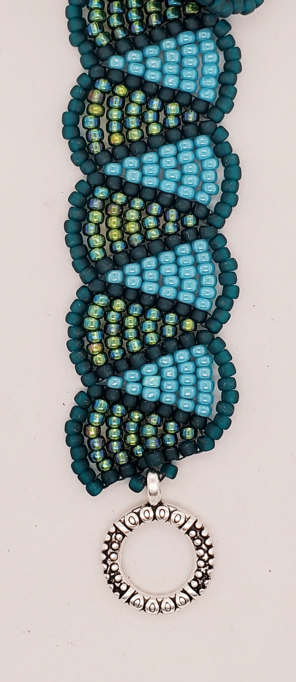 Wiggle Bracelet With 8/0 Seed Beads in 3 Colors of Turquoise - Etsy